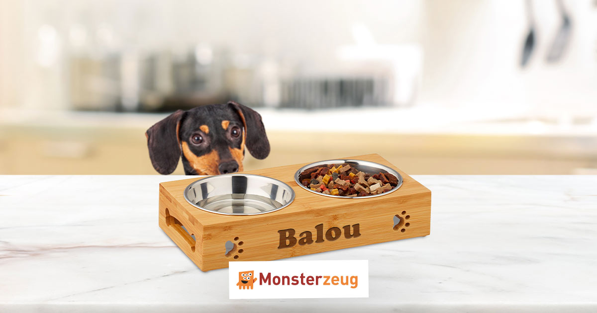 Futternapf für Hunde - Personalisierter Hundenapf mit Name
