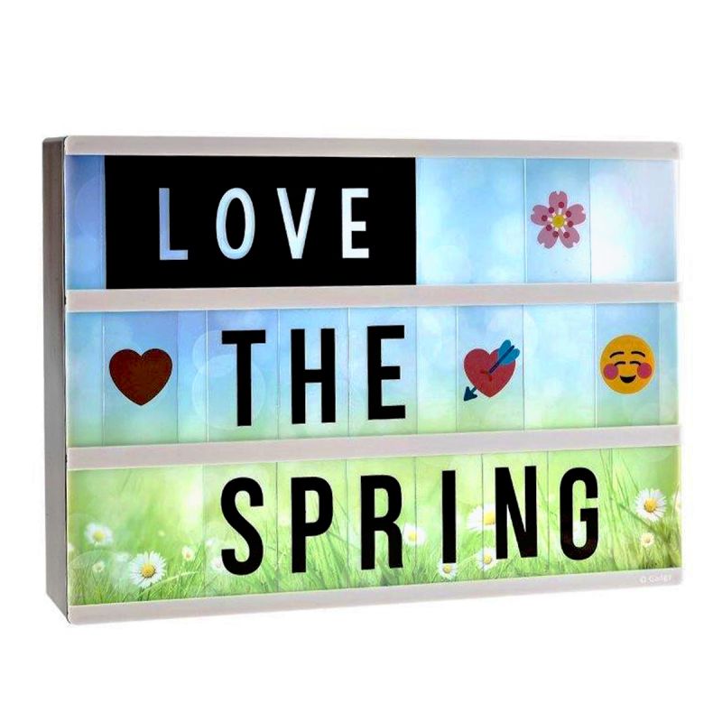 Premium LED Light Box Set - Retro Leuchtkasten mit Zubehör