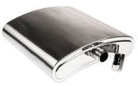 Riesen Flachmann XXL aus Metall - 1,1 Liter Hip Flask silber