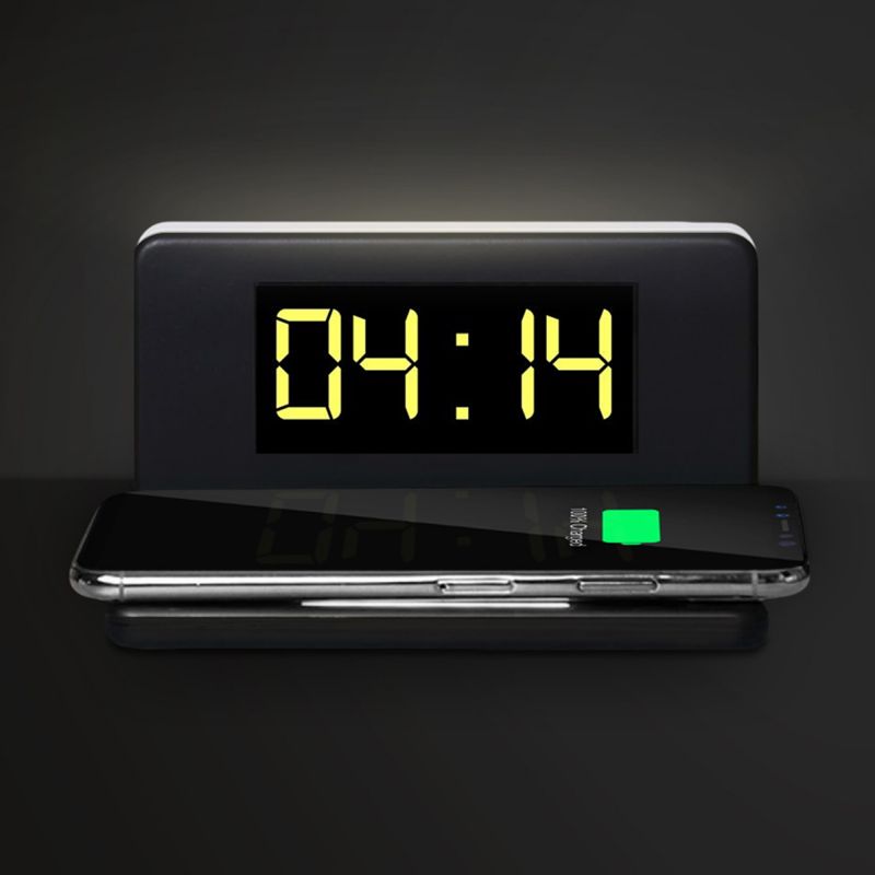 2in1 Digitaluhr mit Wecker und Ladestation für Smartphones
