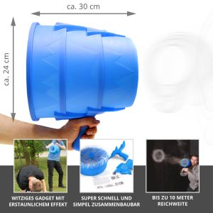 Airzooka, die Luftkanone - kraftvolles Geschoss mit reiner Luft