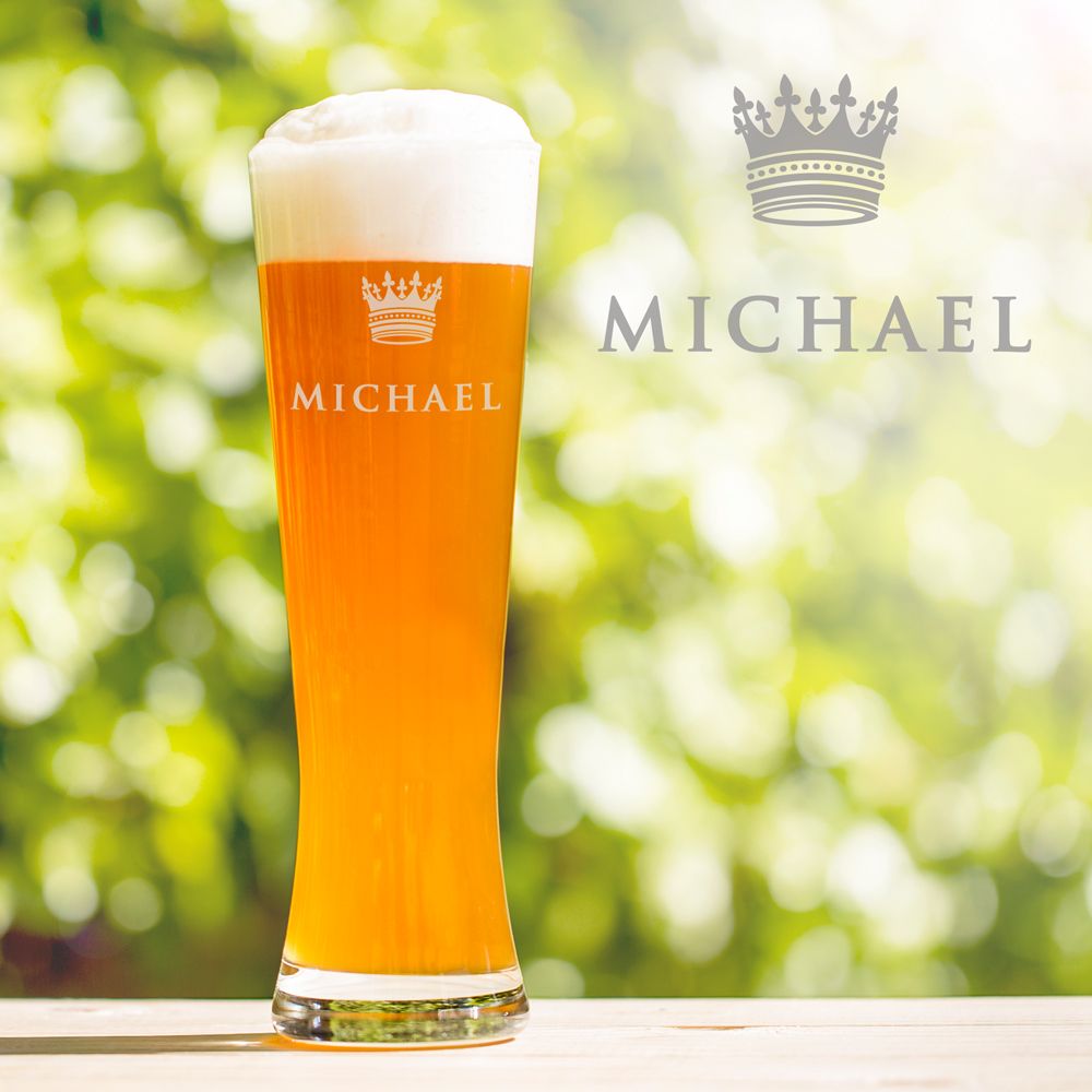 Bierglas zum 18. Geburtstag personalisiert - Pilsglas mit Gravur