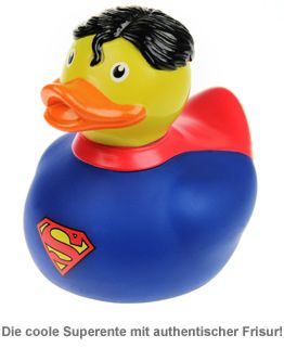 Superman Badeente als lustige Idee für Comic Fans