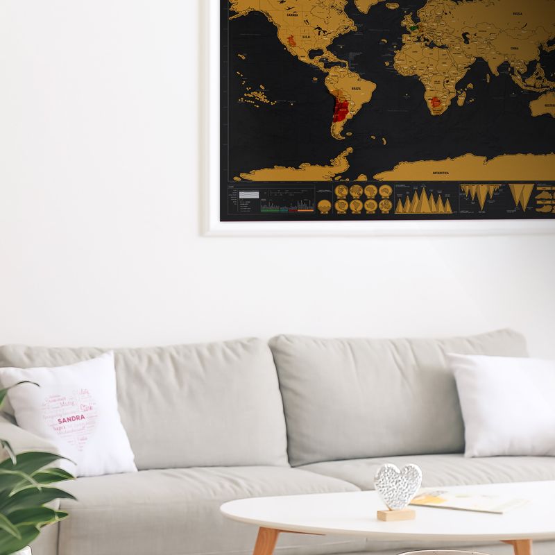 Scratch Map - Deluxe - für Globetrotter und Weltenbummler