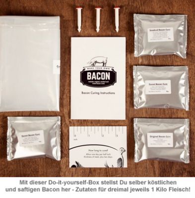 Make Your Own Bacon - Geschenkbox mit Zutaten und Zubehör