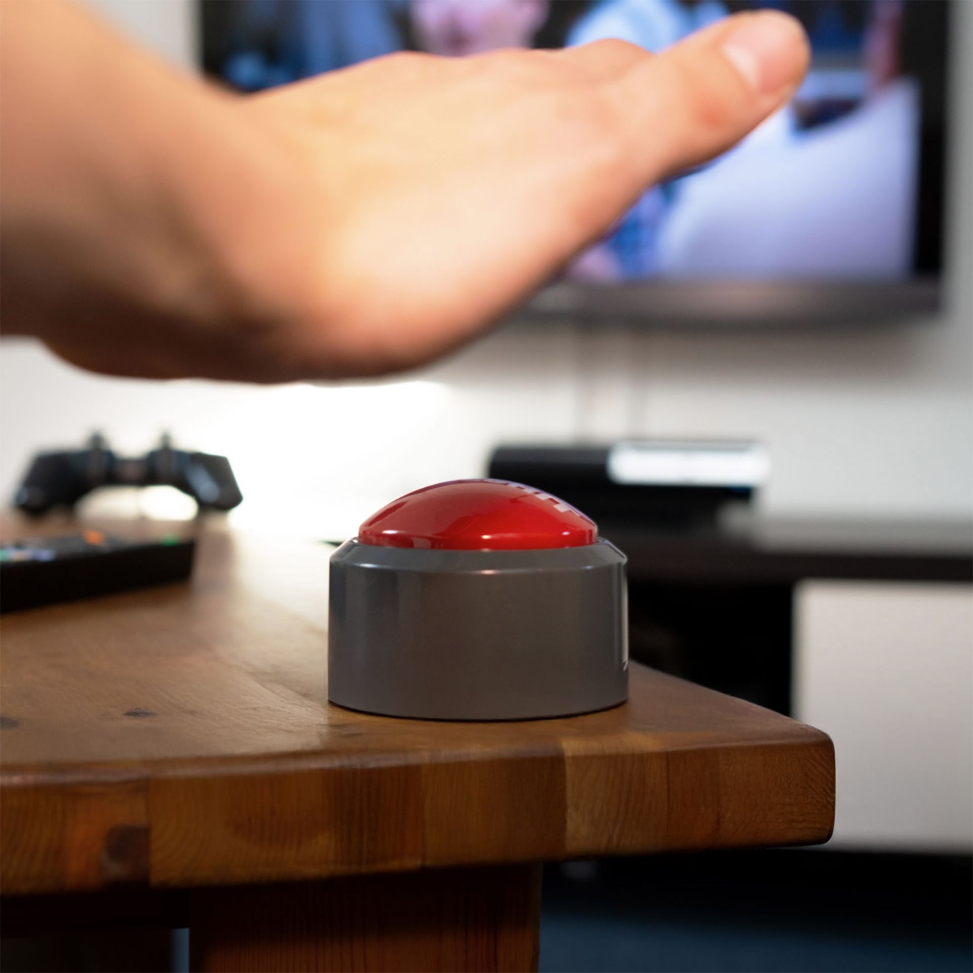 Buzzer mit Sound - Bullshit Button mit 5 lustigen Sprüchen!