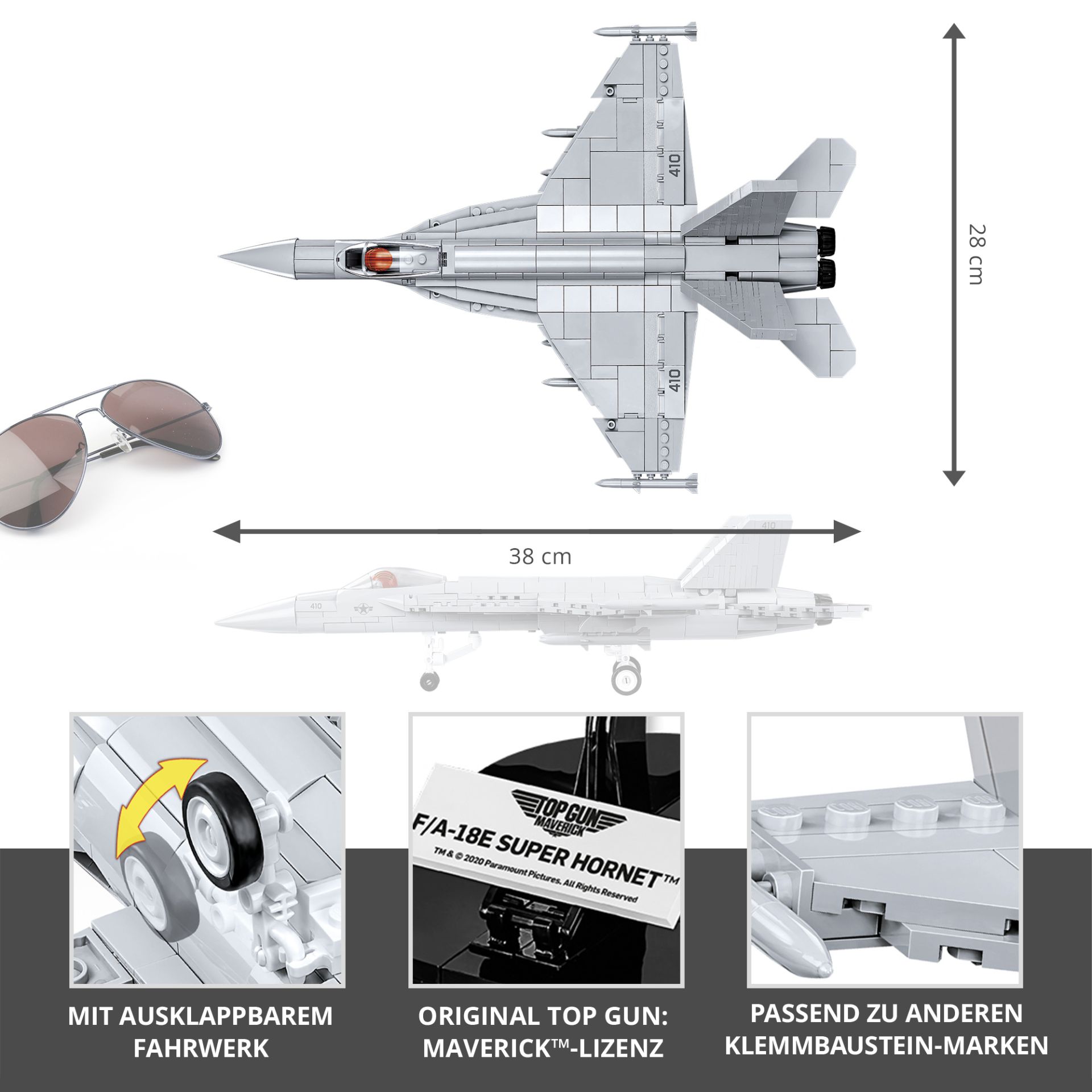 Top Gun F/A-18E Super Hornet - Cobi Klemmbausteine Bausatz