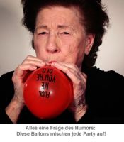 Abusive Balloons 12er Pack - Fiese Luftballons Partyzubehör