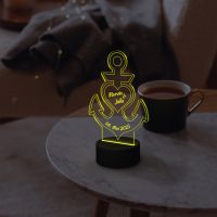 Personalisierter LED Anker - Dekolicht Lampe mit Gravur