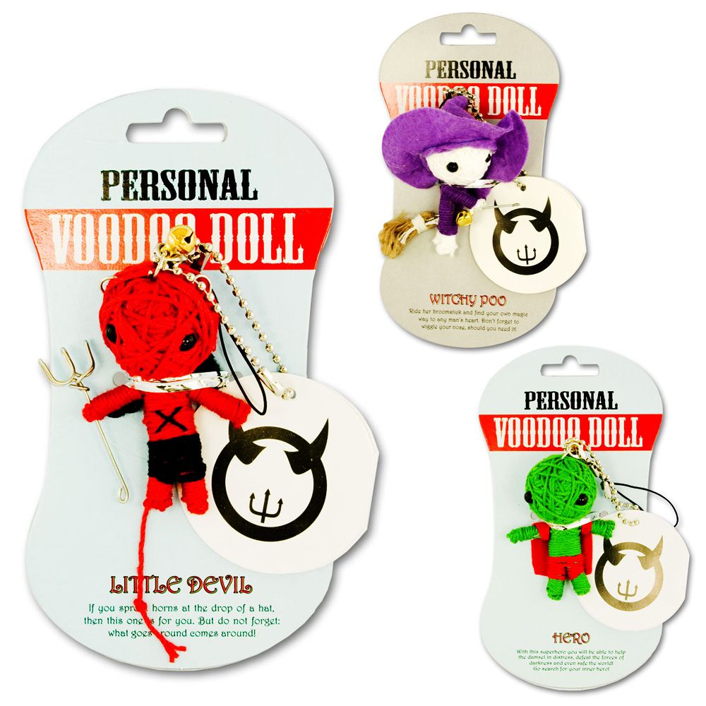 Mini Voodoo Dolls - Anhänger in 15 Varianten für den Schlüssel
